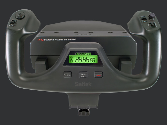 Flight Sim Yoke System + Flight Sim Pedale zur Rudersteuerung