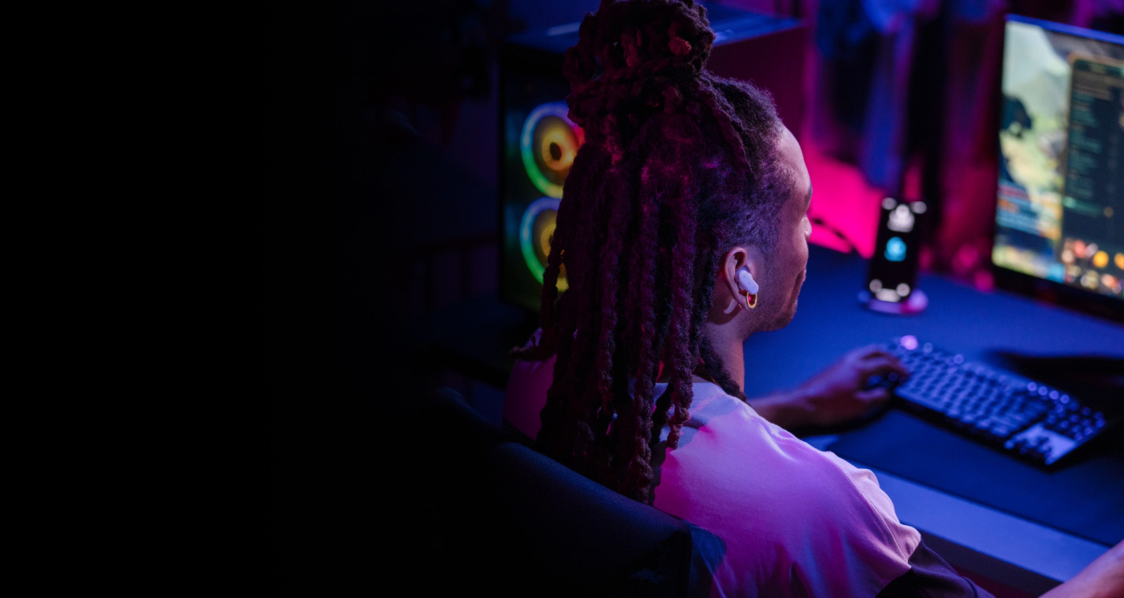 Logitech G FITS Audifonos Gamer Inalámbrico, Lightspeed + Bl